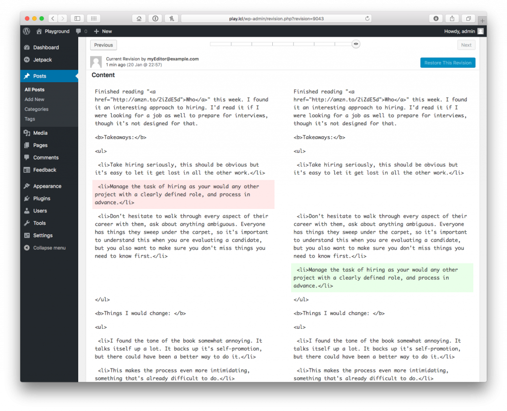 Plugin Concept: Request Post Feedback (with revisions) – Jack Reichert